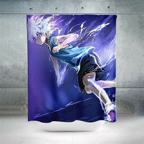 Order Killua Zoldyck Purple Shower Curtain From Brightroomy Now