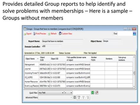 Active Directory Auditing And Reporting Tool Ppt