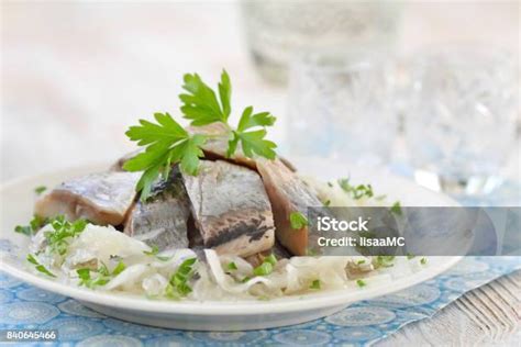 기름 절인된 양파 신선한 파 슬 리와 소금에 절인된 청 어 필렛 0명에 대한 스톡 사진 및 기타 이미지 0명 건강한 식생활 그릇 Istock