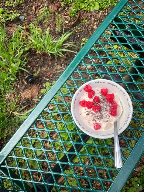 Rec Eating Breakfast Outside