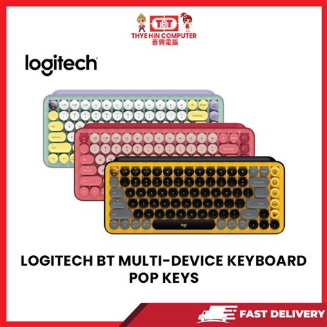 Logitech Bt Multi Device Keyboard Pop Keys Shopee Malaysia