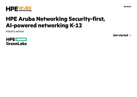 Hpe Aruba Networking Security First Ai Powered Networking K 12