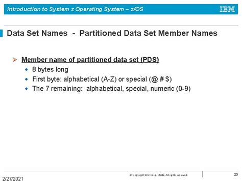 Introduction To ZOS Data Sets Disk VTOC Master