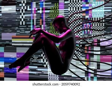 Artificial Human Being Fetal Position Wires Stock Illustration 2059740092 Shutterstock