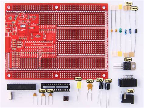 Atmega168 Development Kit Now With 10 Extra Components Protostack