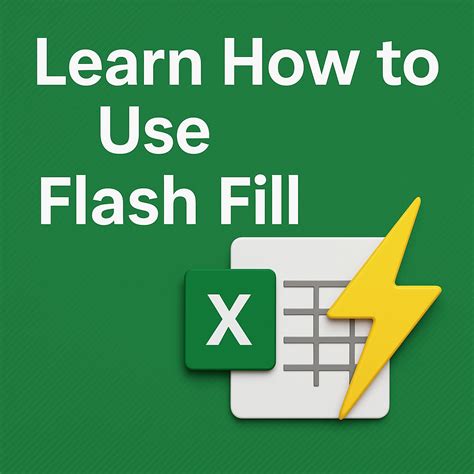 using flash fill in excel