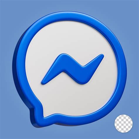 Premium Psd Messenger 3d Icon