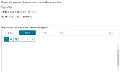 Solved Deduce The Structure Of An Unknown Compound Using The