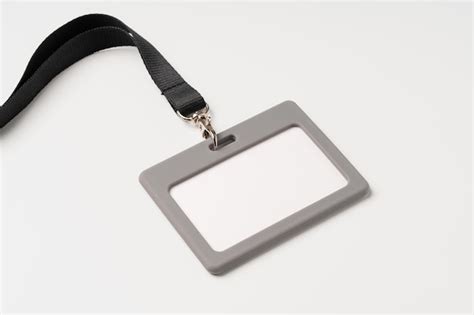 Premium Photo Blank Bagde On White Background Copy Space