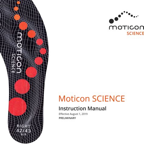Moticon ReGo INSOLE Sensor Insole User Manual