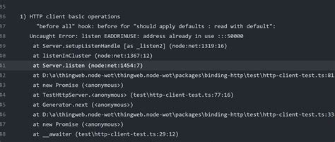 Tests Fails Timeouts · Issue 553 · Eclipse Thingwebnode Wot