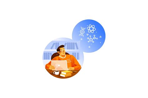 Young Scientist And His Laptop Graphic By Ian Mikraz · Creative Fabrica