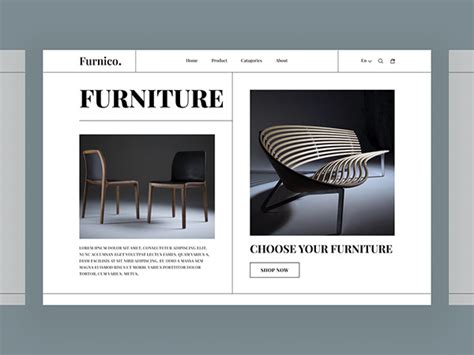 Furniture Website Ui Ux Design On Behance