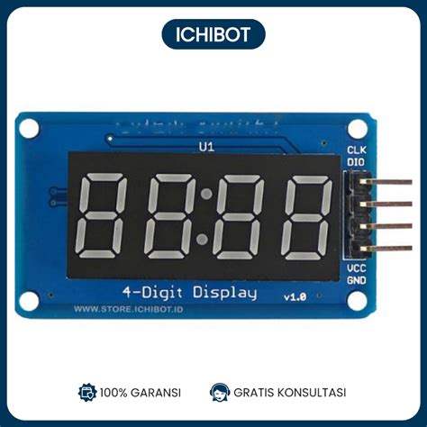 Tm1637 Seven Segment 4 Digit Modul Ichibot Store