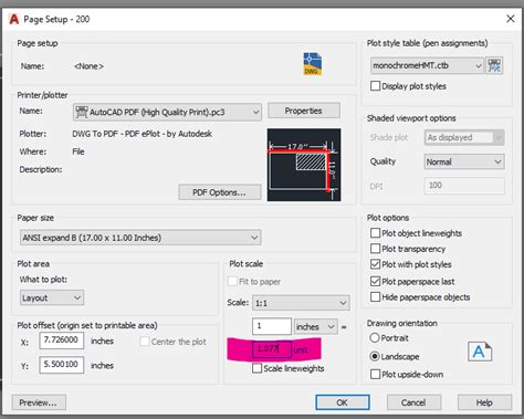 Plot With Layout And Plot Offset Coding With Visual Basic