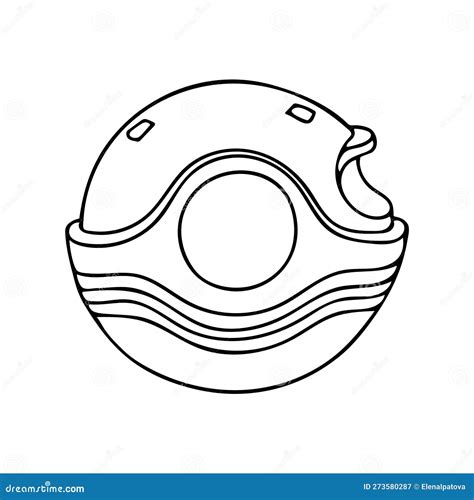 Doodle Of Asthma Powder Disk Inhaler Stock Vector Illustration Of