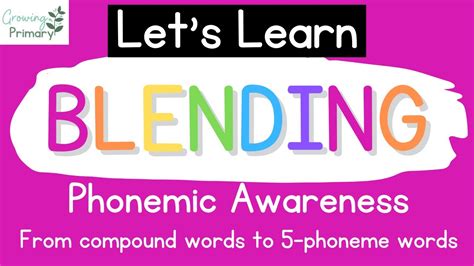 Examples Of Blending Phonemic Awareness