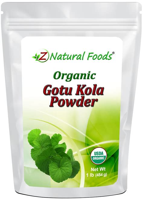 Organic Gotu Kola Powder Ayurvedic Herbs Z Natural Foods