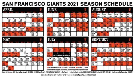 Free San Francisco Giants Printable Schedule 2024 Printables For