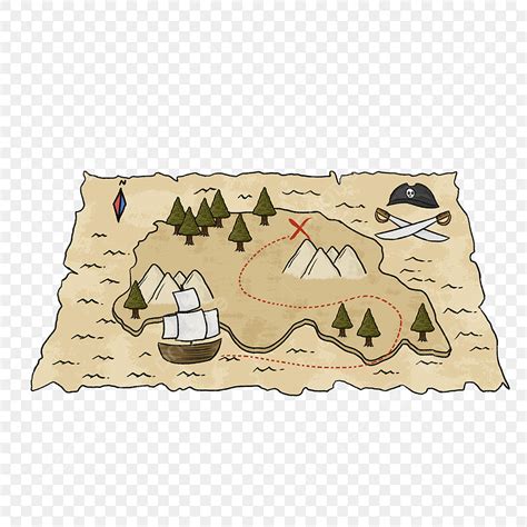 Treasure Maps White Transparent Scroll Treasure Map Clip Art Treasure