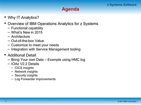 IBM Operations Analytics For Z Systems V2 2 Client Long Pres PPT