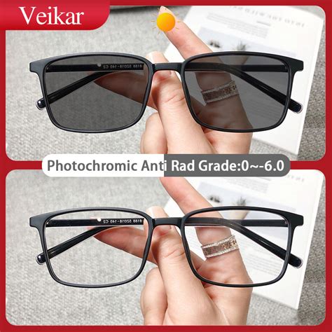Photochromic Anti Radiation Graded Eyeglass For Women Men Eyeglasses