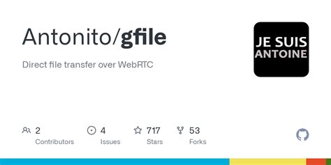 Github Antonitogfile Direct File Transfer Over Webrtc