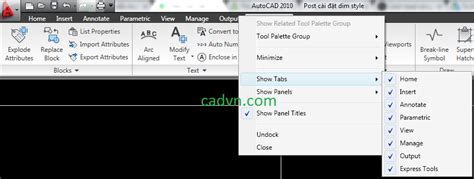 làm việc với express tool trong autocad