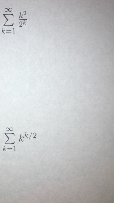 Solved Use The Divergence Test To Determine Whether The