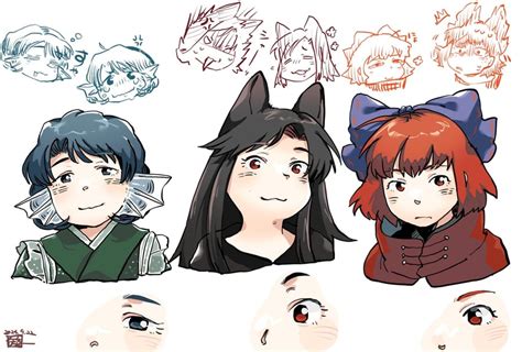 Imaizumi Kagerou Sekibanki And Wakasagihime Touhou Drawn By