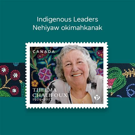Canada Post Thelma Chalifoux Was A Métis Activist And
