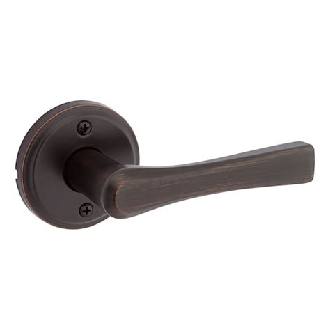 Weiser Hawthorne X Toluca Venetian Bronze Lower Half Exterior Door Handle Set Entry Door H