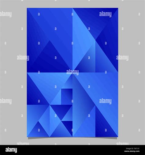 Minimal Abstract Blue Gradient Triangle Poster Template Background Stock Vector Image And Art Alamy