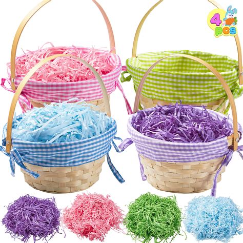 Fun Express Pastel Plastic Easter Baskets Elevate Your
