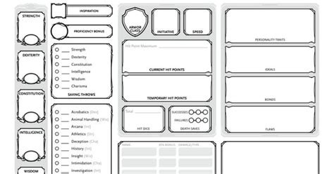 The Official Dandd 5e Character Sheet Pdf Enhanced Edition V17 By