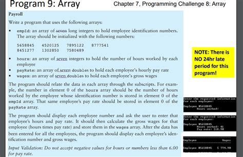 Solved Program 9 Array Chapter 7 Programming Challenge 8
