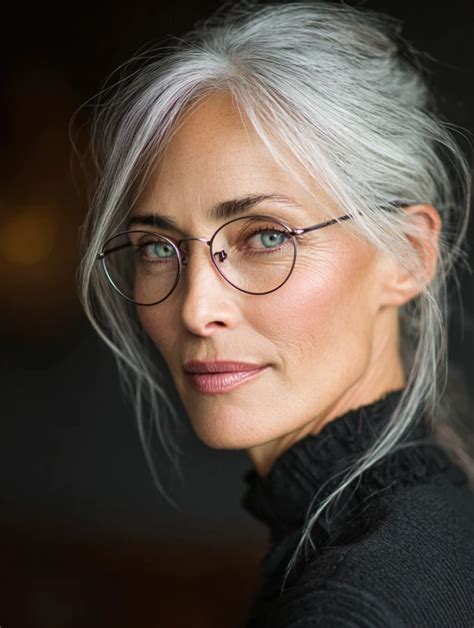 Glasses For Older Women With Gray Hair Chic Flattering And Timeless