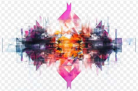 Premium Psd Neoclassical Glitch With Classical Shapes Intricate