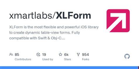 Github Xmartlabsxlform Xlform Is The Most Flexible And Powerful Ios