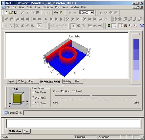 Refractive Index Distribution Optiwave