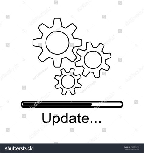 Loading Process Update System Icon Concept Stock Vector Royalty Free