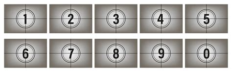 카운트다운 프레임의 창조적인 벡터 그림 아트 디자인 오래 된 영화 타이머 카운터입니다 빈티지 복고풍 영화관 추상적인 개념 그래픽 요소입니다 유니버셜 리더 벡터 그림 리더십에