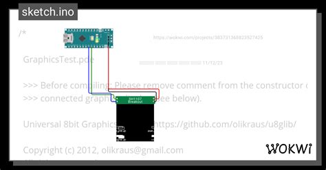 Custom Chip Sh1107 Test Copy Wokwi ESP32 STM32 Arduino Simulator
