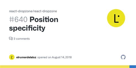 Position Specificity · Issue 640 · React Dropzonereact Dropzone · Github