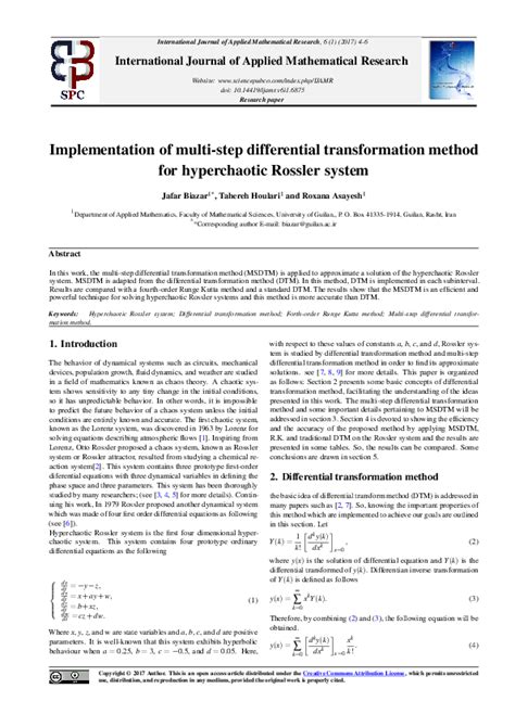 pdf implementation of multi step differentialtransformation method