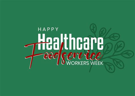 National Healthcare Foodservice Workers Week 25788846 Vector Art At
