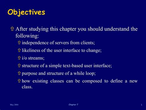 Ppt Chapter 7 Building A Text Based User Interface Powerpoint