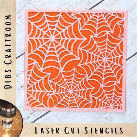 Multiple Spider Web Stencil Reuseable Halloween Stencil Etsy