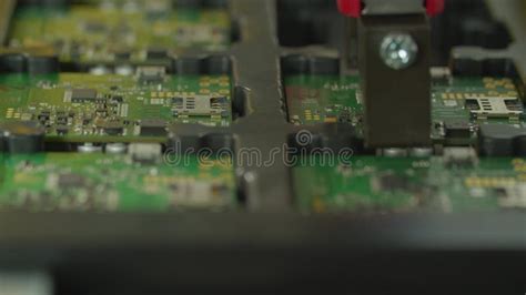 Robotic Sorting System Robotic Arm Robot Is Sorting Details In Smart Warehouse Stock Footage