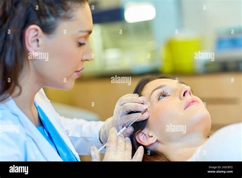 Syringe Botox Cosmetic Medicine Botulinum Toxin Treatment Involves Injecting The Toxin Into